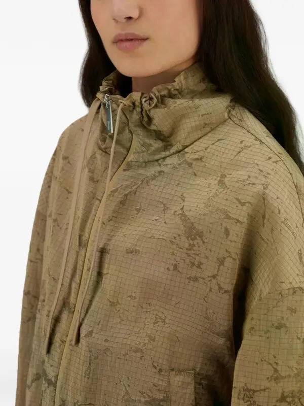Herno Water-jacquard High-neck Jacket
