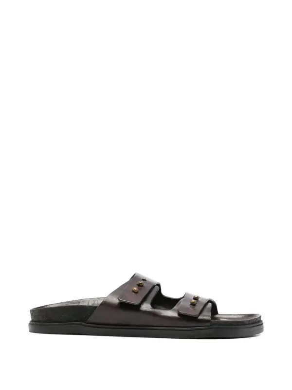 BRADOR Studded Strap Leather Sandals