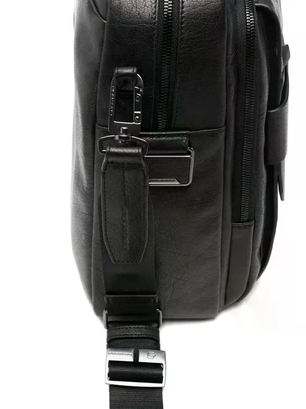 PIQUADRO Zip Briefcase With Detachable Shoulder Strap