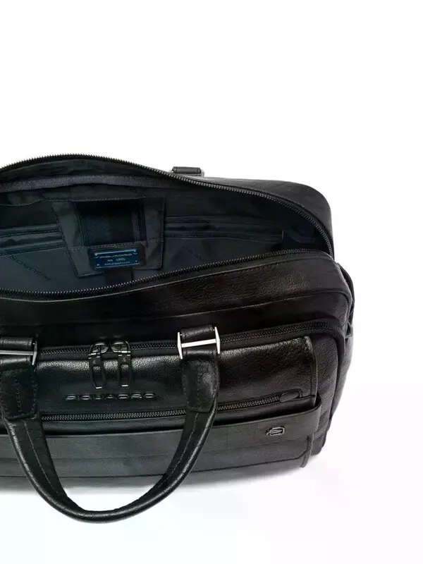 PIQUADRO Zip Briefcase With Detachable Shoulder Strap