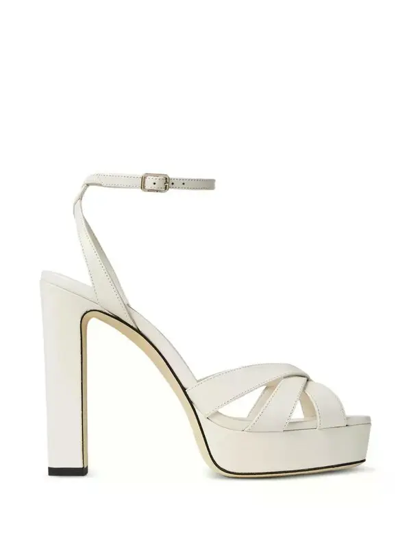 JIMMY CHOO Kove Platform Sandals - Neutrals