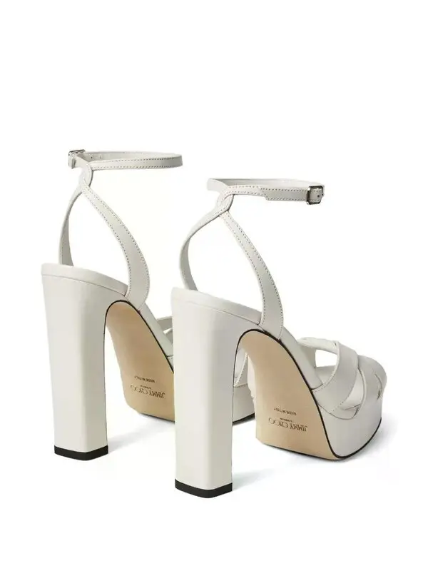 JIMMY CHOO Kove Platform Sandals - Neutrals