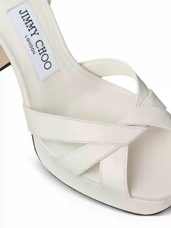 JIMMY CHOO Kove Platform Sandals - Neutrals