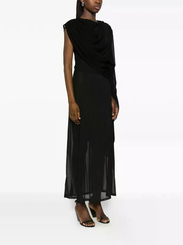 GESTUZ Draped Maxi Dress