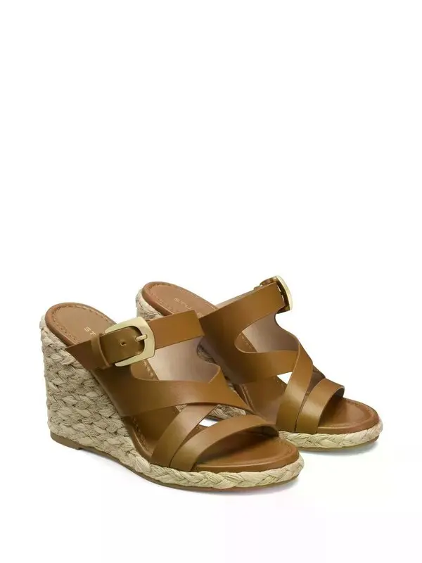 STUART WEITZMAN Sai Buckle Wedge Espadrilles
