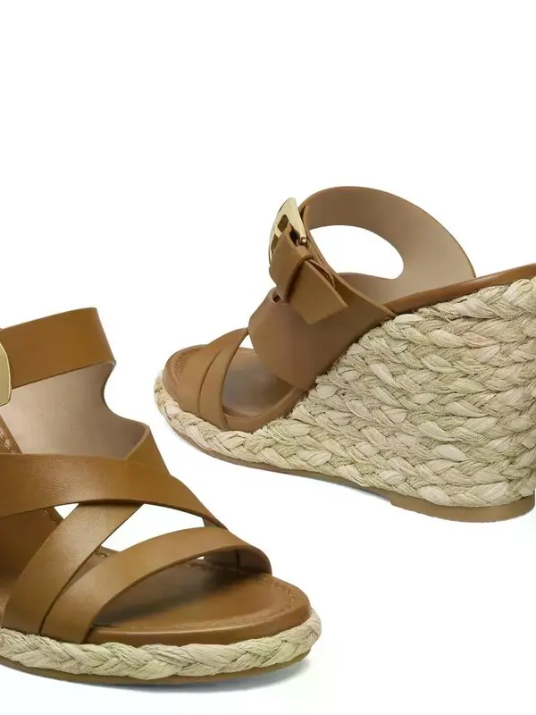 STUART WEITZMAN Sai Buckle Wedge Espadrilles