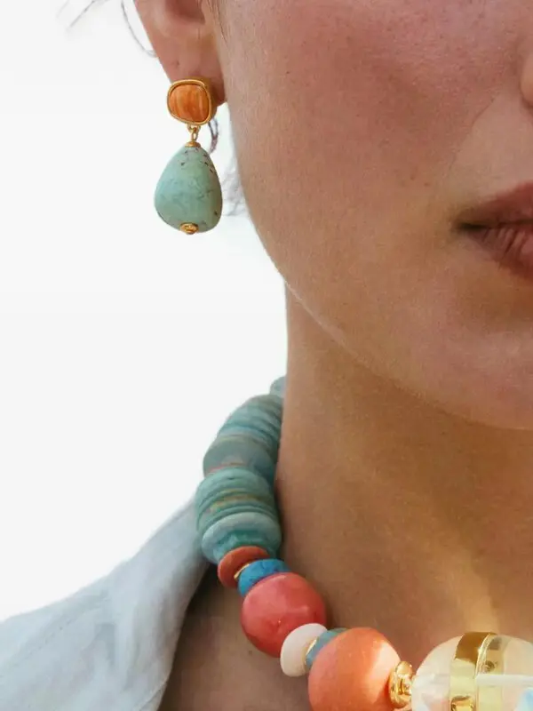 LIZZIE FORTUNATO Citrus Splash Drop Earrings