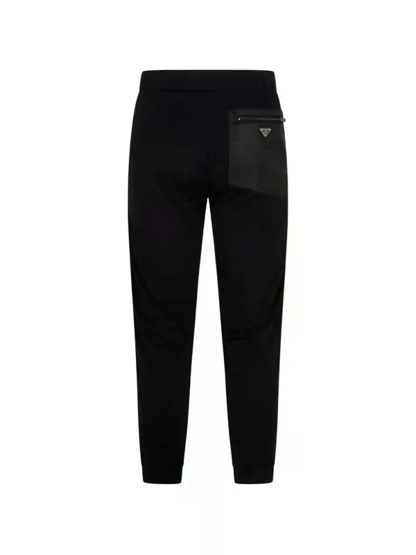 Prada Triangle-logo Trousers - Black