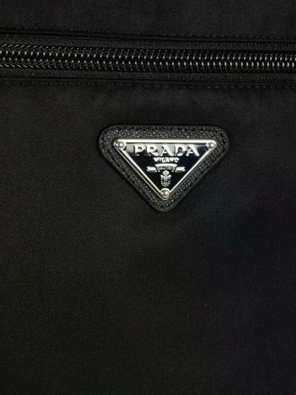 Prada Triangle-logo Trousers - Black