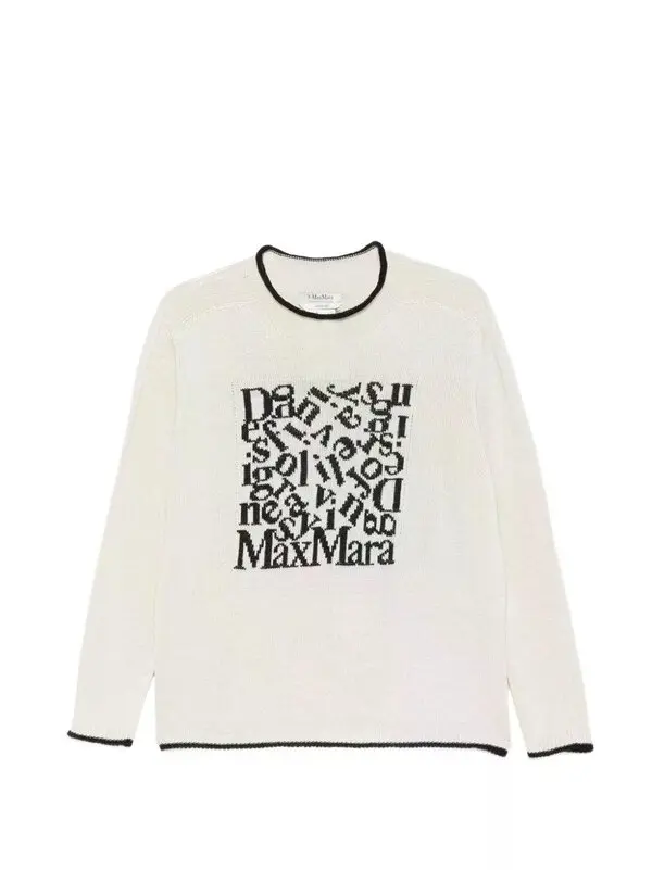 Max Mara Attore Printed Sweater - Neutrals