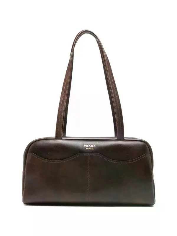Prada Leather Shoulder Bag - Brown