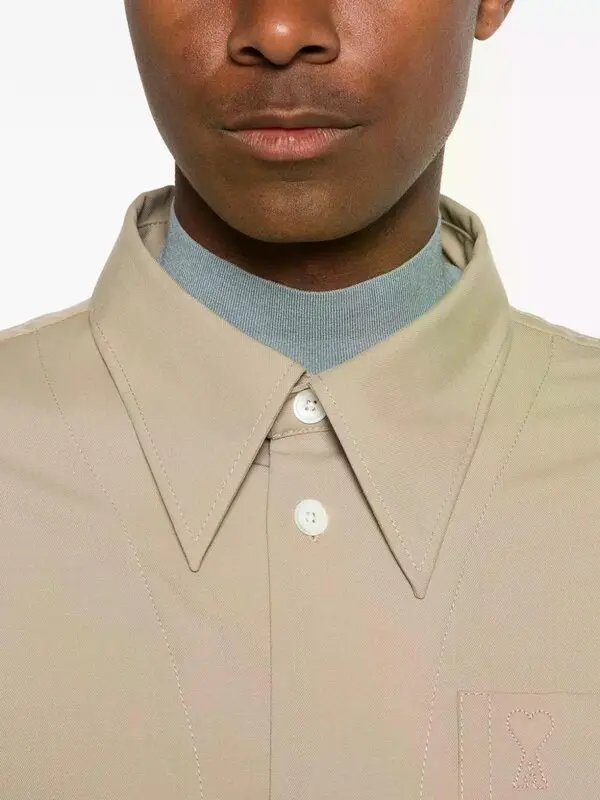 AMI Paris Pocket Embroidered Shirt