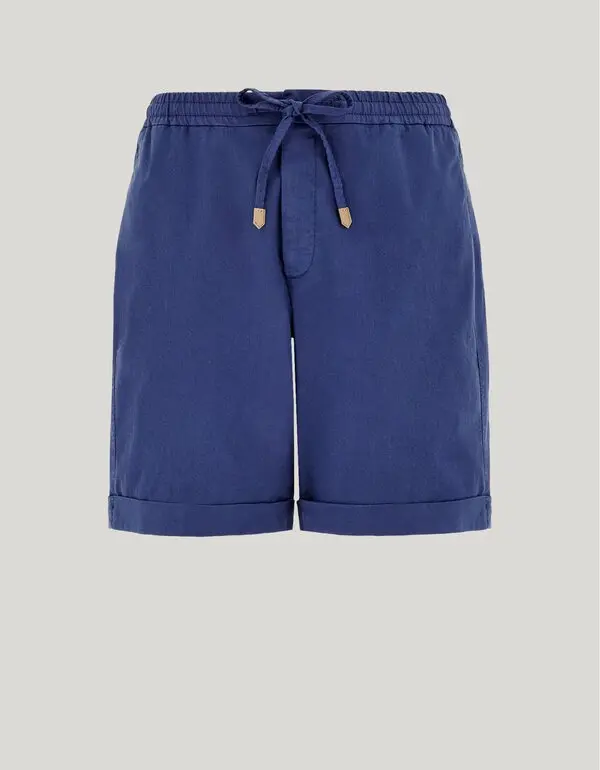 Canali Bermuda Shorts With Drawstring - Blue