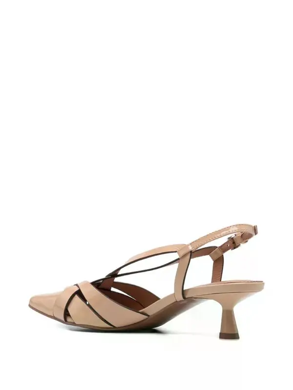 BIBI LOU Nolia Crossover Strap Pumps - Neutrals