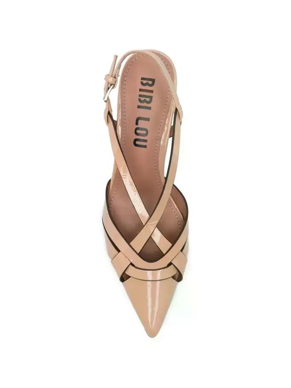 BIBI LOU Nolia Crossover Strap Pumps - Neutrals