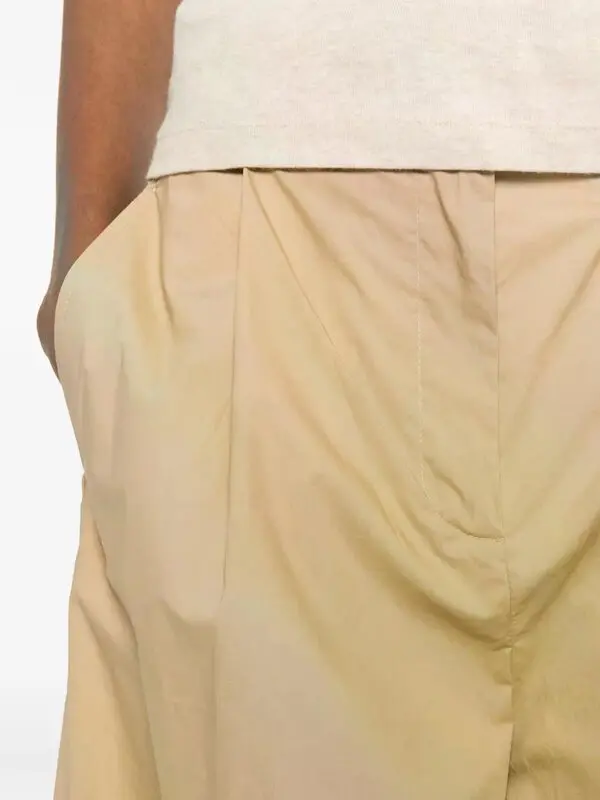 SOLOTRE Pleated Belted Palazzo Trousers