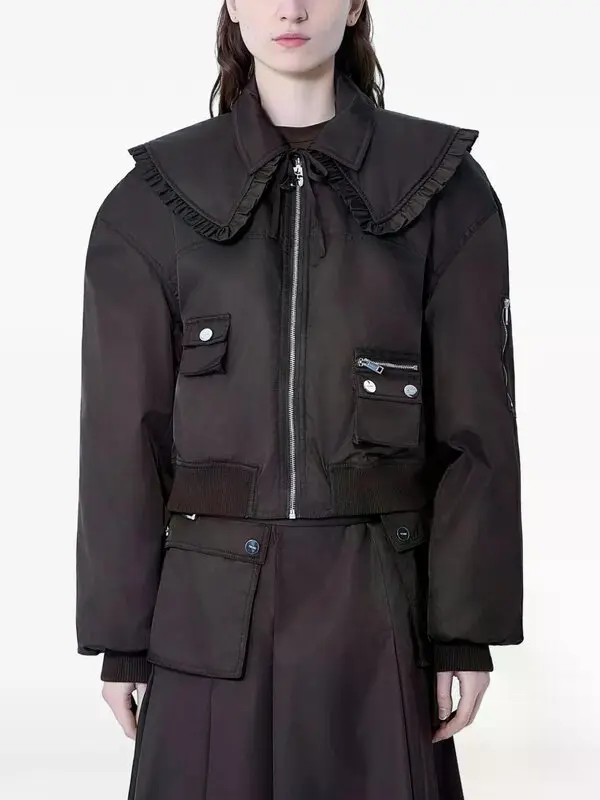 GANNI Ruffled Jacket With Pockets