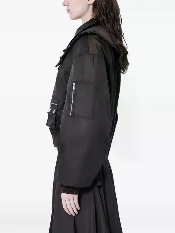 GANNI Ruffled Jacket With Pockets