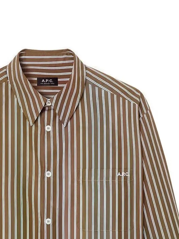 A.p.c. Striped Pocket Shirt