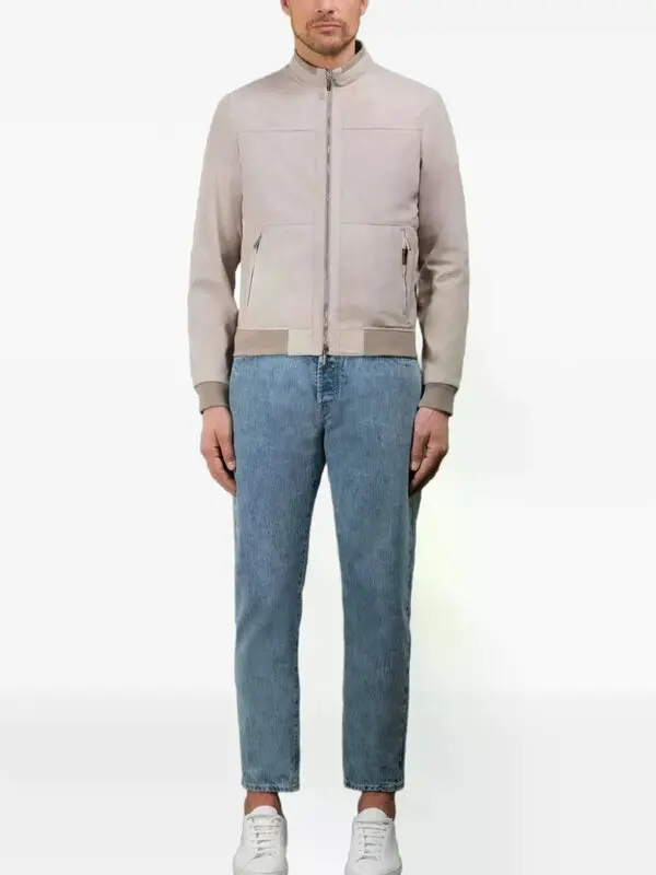MOORER Suede Zip Jacket