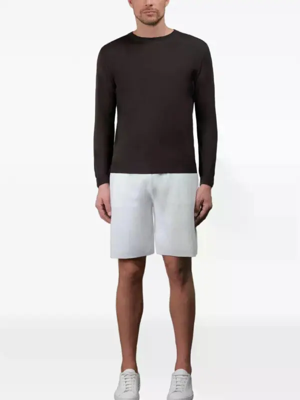 MOORER Orvieto Long-sleeve Sweater - Brown