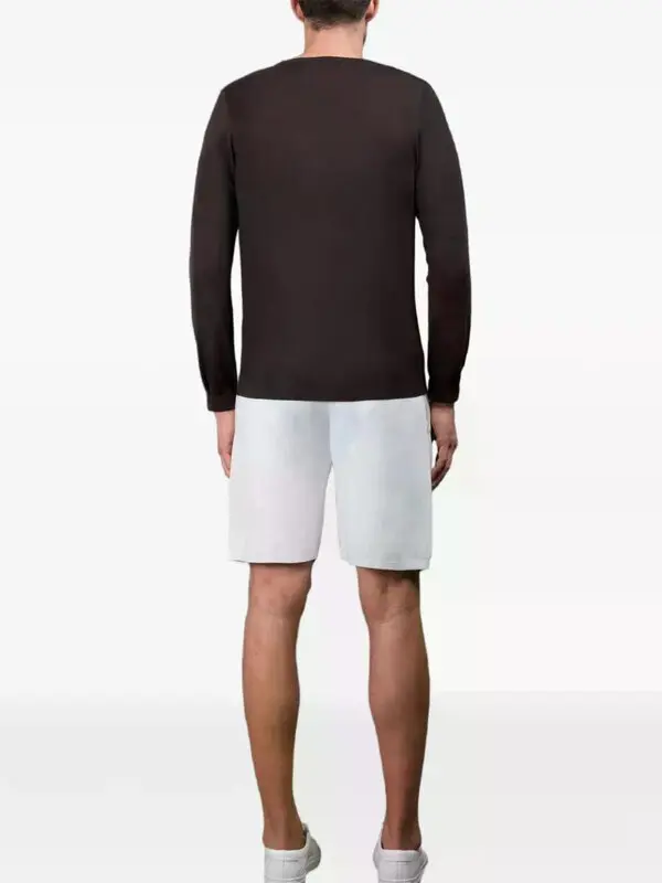 MOORER Orvieto Long-sleeve Sweater - Brown
