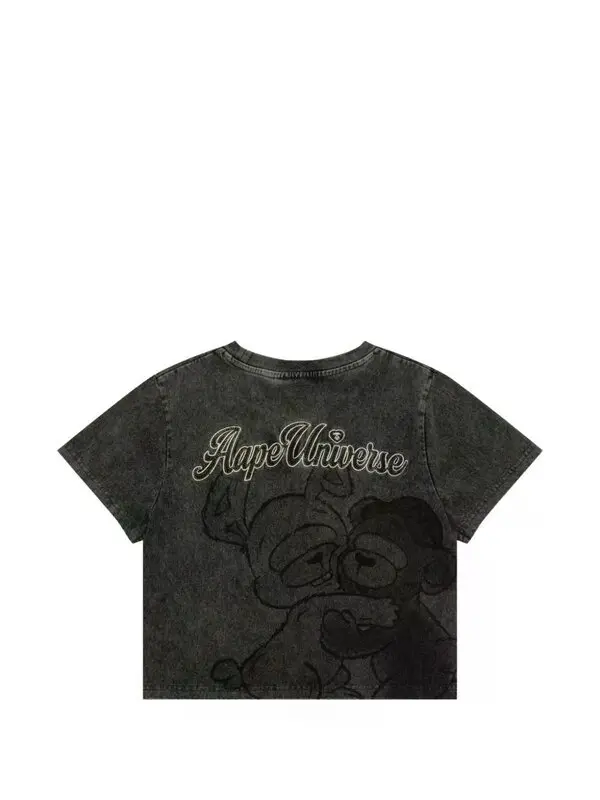 AAPE BY *A BATHING APE Graphic Embroidered T-shirt - Grey