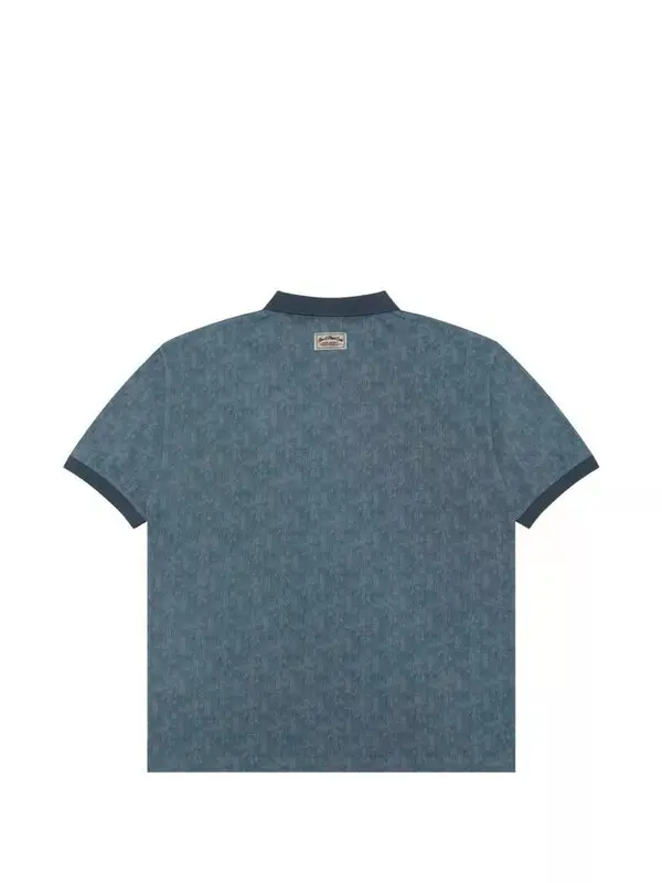 AAPE BY *A BATHING APE Logo-appliqué Polo Shirt - Blue