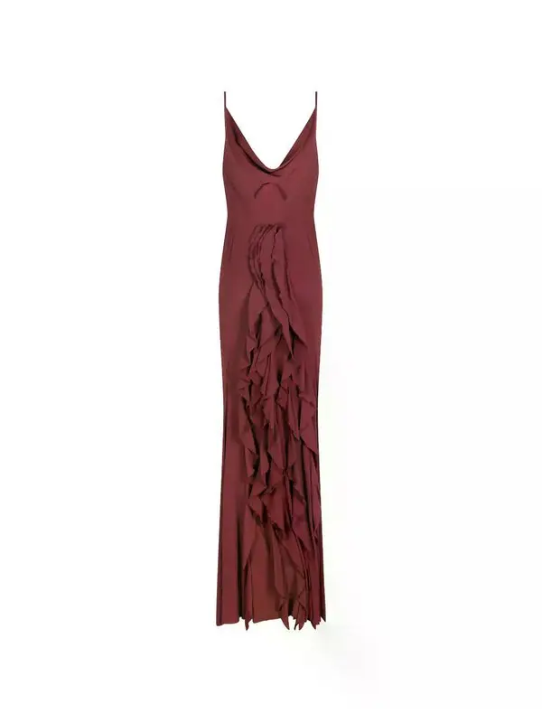 Erika Cavallini Ether Ruffled Maxi Dress