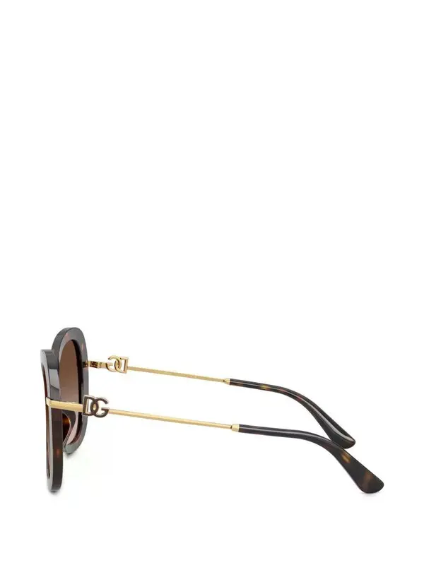 Dolce & Gabbana Geometric Frame Sunglasses - Brown
