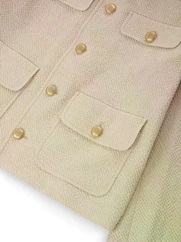 CIRCOLO 1901 Linen Cropped Jacket With Pockets