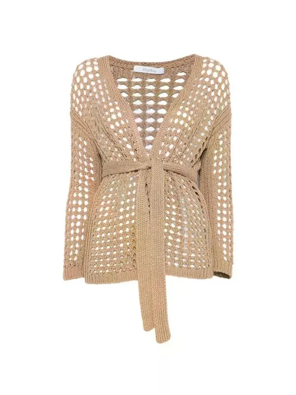 Max Mara Long-sleeve Open Knit Cardigan