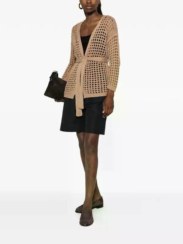 Max Mara Long-sleeve Open Knit Cardigan