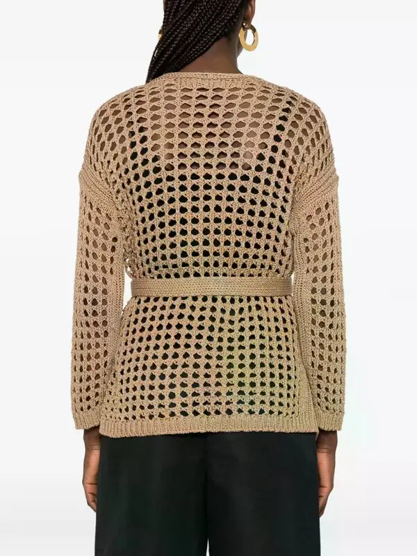 Max Mara Long-sleeve Open Knit Cardigan
