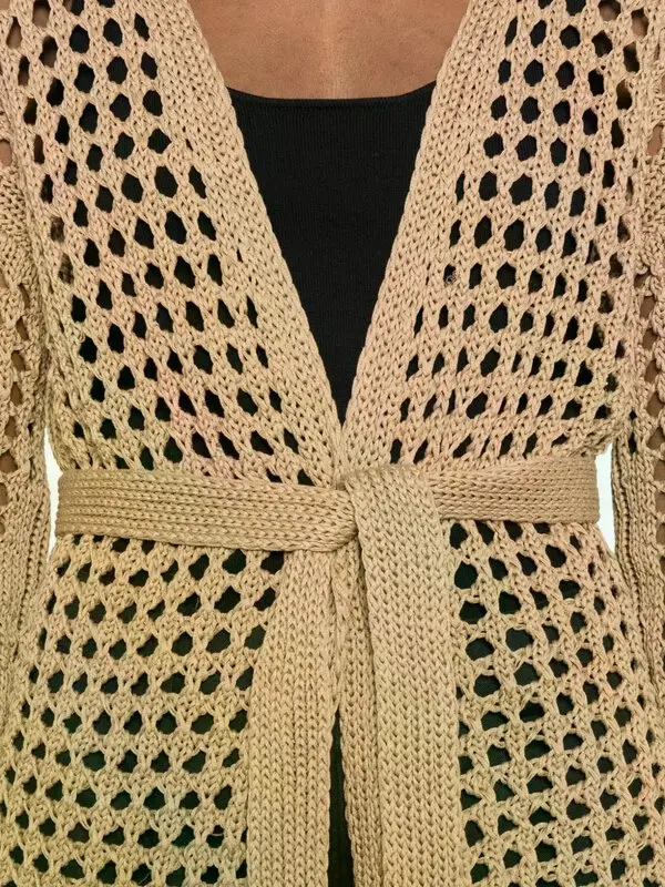 Max Mara Long-sleeve Open Knit Cardigan