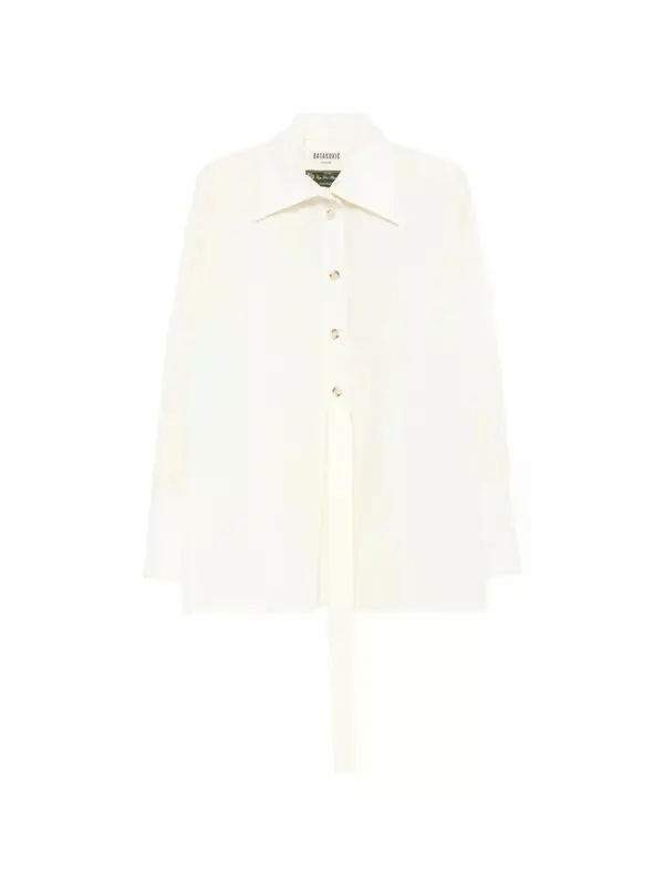 BATAKOVIC Long-sleeve Textured Shirt With Detachable Tie