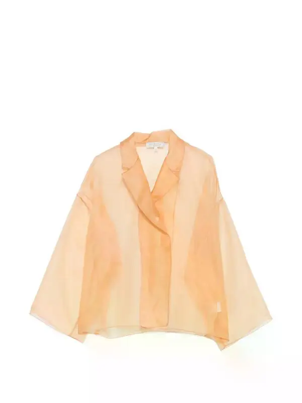 Antonelli Firenze Collared Boxy Jacket - Orange