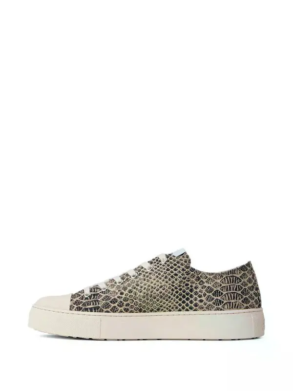 VIVIENNE WESTWOOD Plimsoll Snake-effect Low-top Sneakers