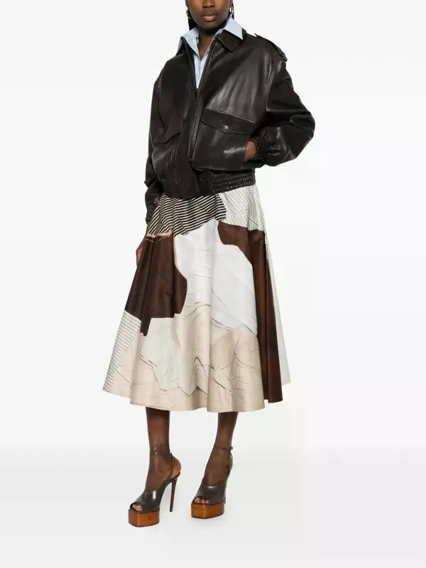 Moschino Graphic-print Midi Skirt