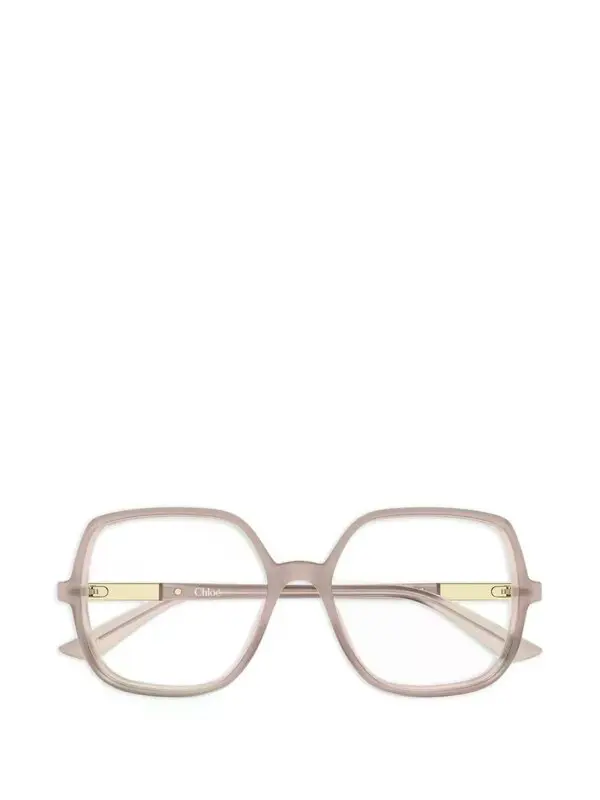 Chloé Logo-detail Glasses - Neutrals