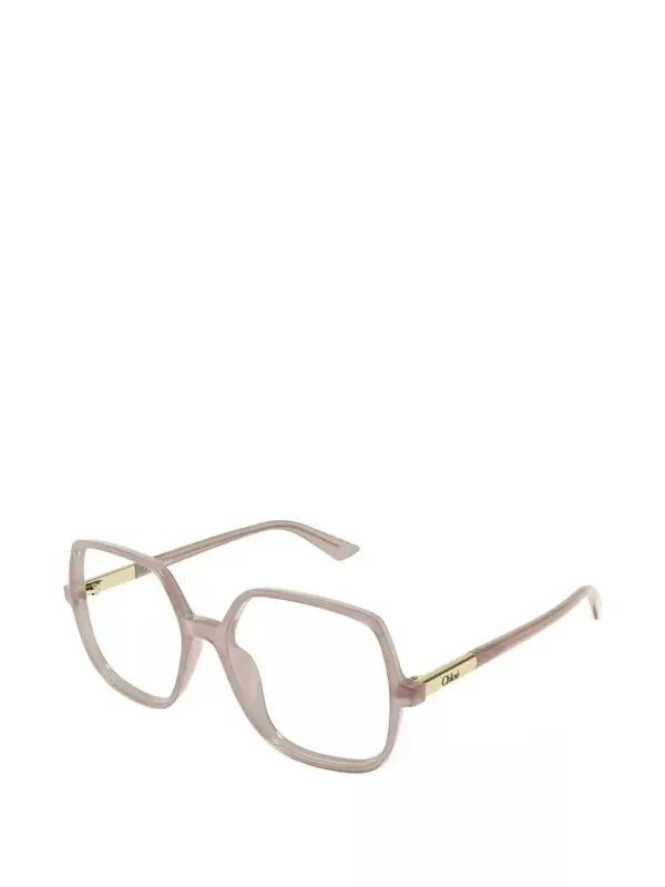 Chloé Logo-detail Glasses - Neutrals