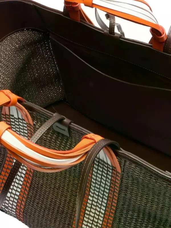 Casadei Amalfi Woven Shoulder Bag - Brown