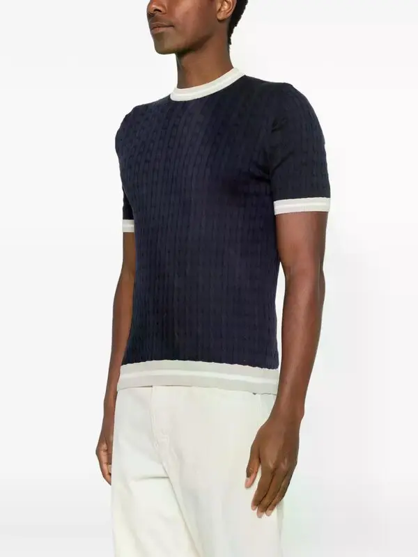 Eleventy Cable-knit T-shirt