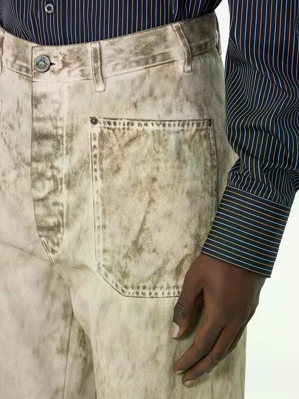 VIVIENNE WESTWOOD Logo-patch Five-pocket Jeans