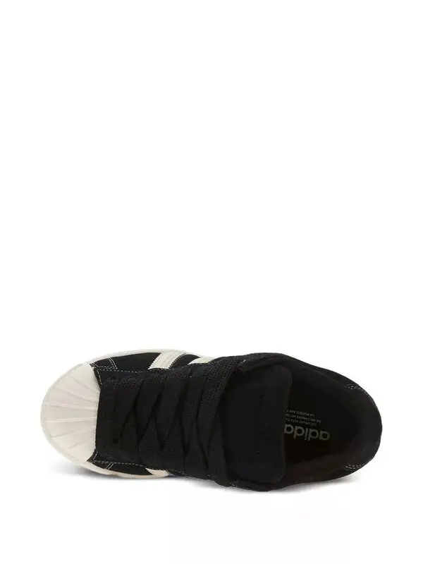 Adidas Superstar Three-stripe Sneakers - Black