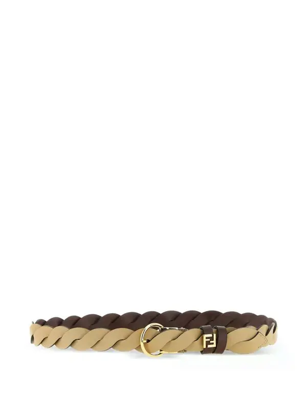 Fendi Ff Braided Reversible Belt