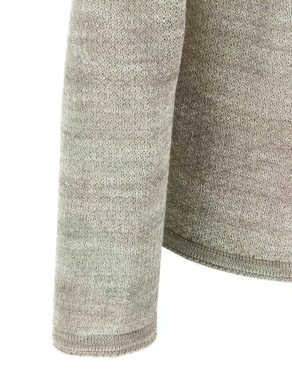 ROBERTO COLLINA Mouliné Knit Sweater - Grey