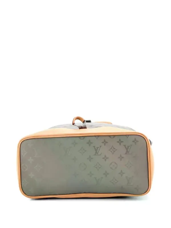 LOUIS VUITTON Zipped Tote Limited Edition Titanium Monogram Canvas Backpack - Grey