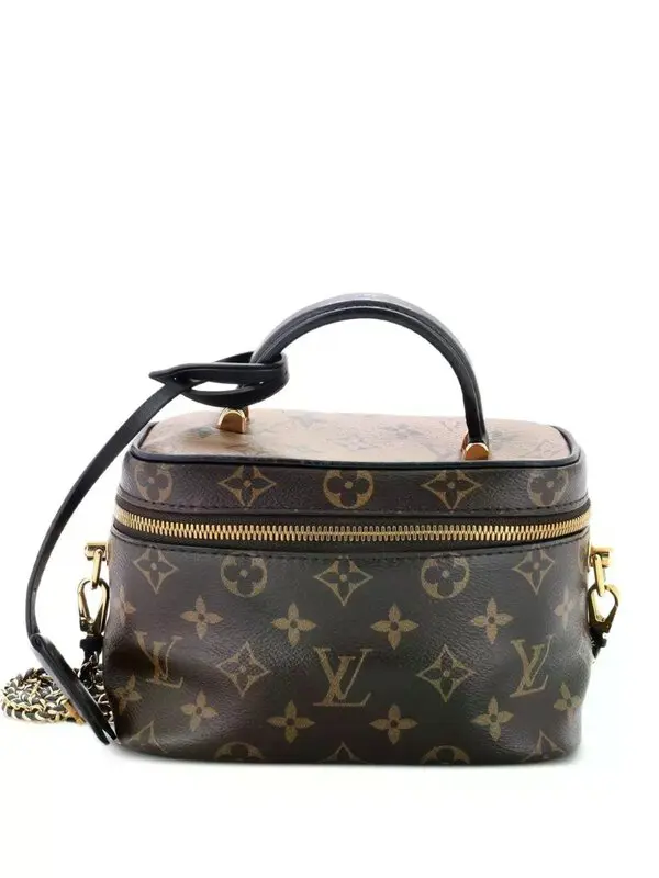 LOUIS VUITTON Vanity Handbag Reverse Monogram Canvas Pm