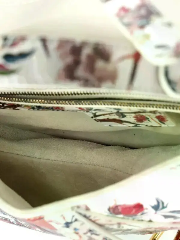 Dior Saddle Handbag With Strap Printed Leather Medium - Multicolour